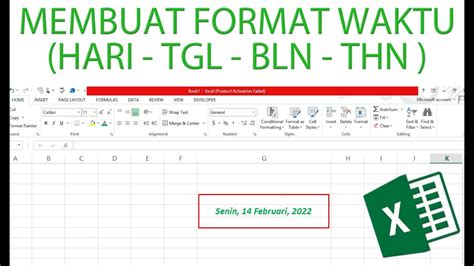 CARA SETTING FORMAT WAKTU INDONESIA Hari Tanggal Bulan Tahun PADA