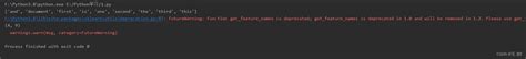 已解决FutureWarning Function get feature names is deprecated get feature