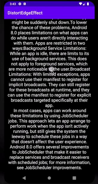 Custom Distort Edgeeffect In Android Scrollview By Yuriy Skul Medium
