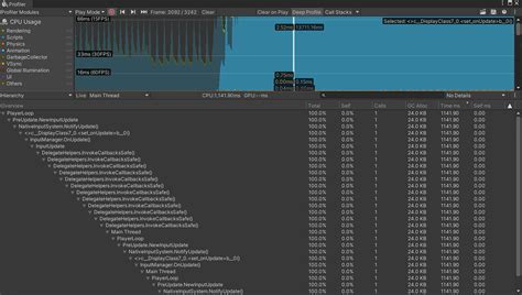 Performance Issues With The New Input System 1400ms Lag Spikes Unity Engine Unity Discussions