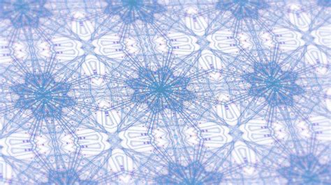 Animation Of Red And Blue Circular Scanner Processing Over Blue