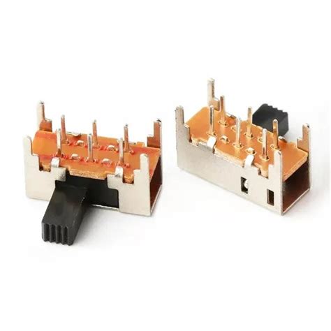 Slide Switch Right Angle Spdt For Pcb 2 Position 6 Pin