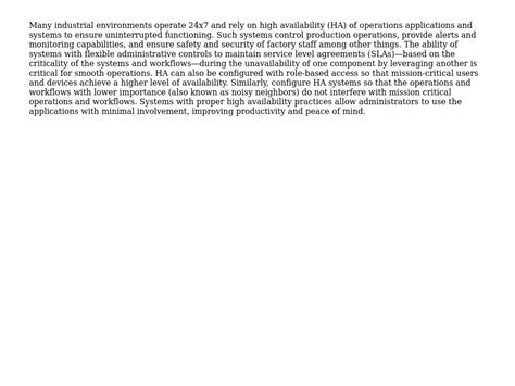 What Is High Availability Dell Technologies Manufacturing Edge Reference Architecture With