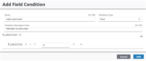 Add Or Edit A Field Condition