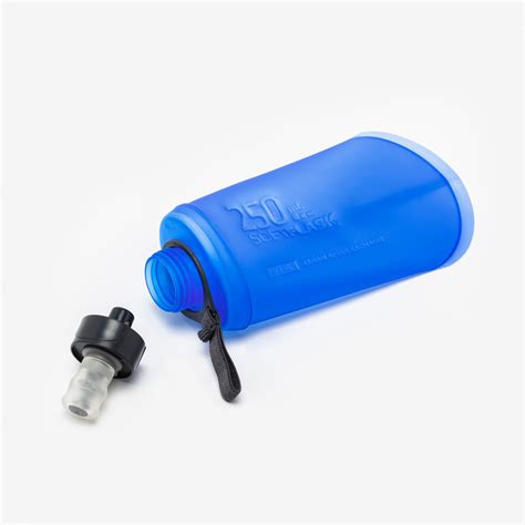Flexible Running Flask 250ml Blue Decathlon