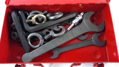 Mazak Red Box With Tools 5 Pieces Property Room
