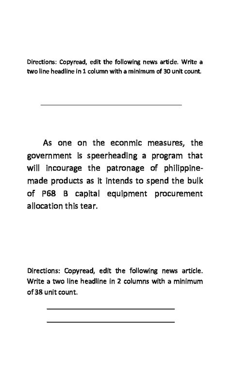 Copyreading Activity Pdfcoffee Com