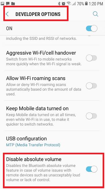 Android Disable Absolute Bluetooth Volume Electronicshub