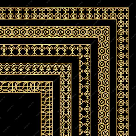 Premium Vector Decorative Frames And Borders Set Vector Design