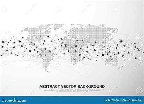 Global Structure Networking And Data Connection Concept Social Network Communication In The