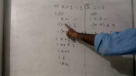 boolean algebra proof of x 1 1 part 2 youtube