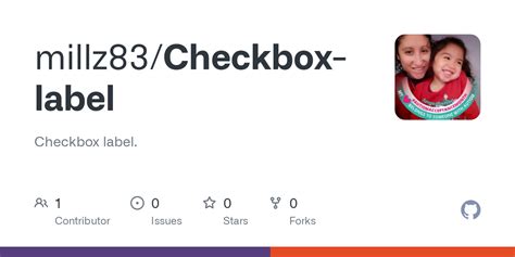 GitHub Millz Checkbox Label Checkbox Label