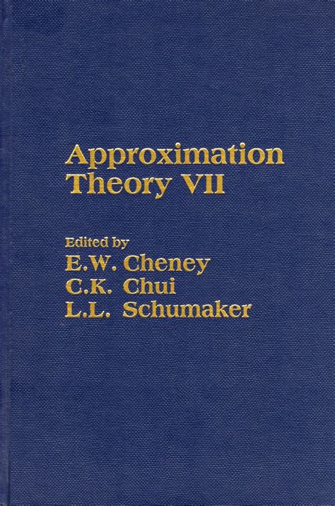 Approximation Theory Vii Model Systems And Specific Receptors 9780121745899