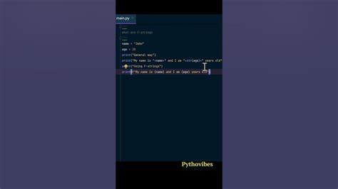 fstrings in python🔥99 programmers never tell you python shorts