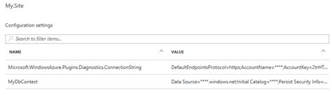 Net How To Properly Store Connection Strings In Azure Stack Overflow