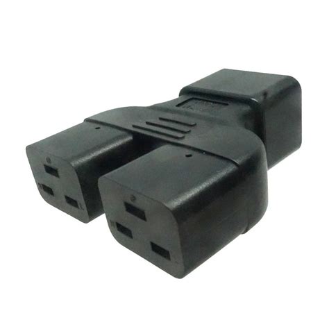 Two Iec C19 To Iec C20 Plug Adapter Sfcable