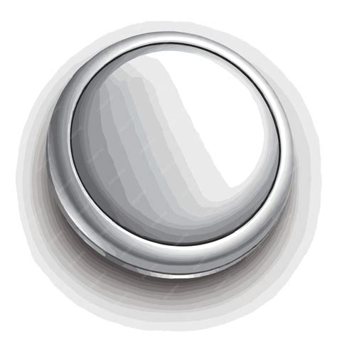 Premium Vector Metallic Button