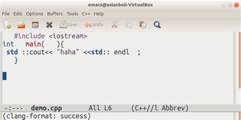 C How Do You Use Clang Format On Emacs Ubuntu Stack Overflow
