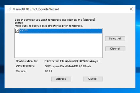 Windows Server のmariadb をアップグレードする Windows Server Tips Ipentec