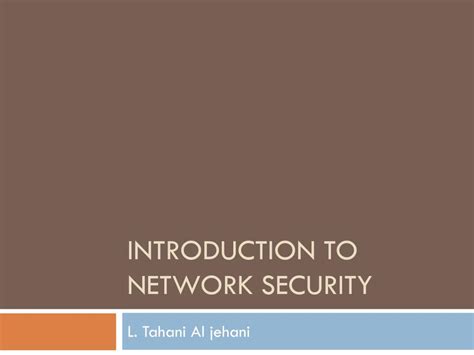 PPT Introduction To Network Security PowerPoint Presentation Free Download ID