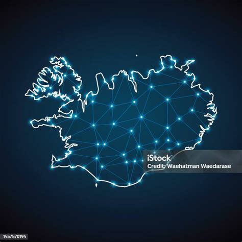 다각형 와이어 프레임 낮은 폴리 메쉬에서 아이슬란드의지도 0명에 대한 스톡 벡터 아트 및 기타 이미지 0명 3차원 형태 가리키기 Istock