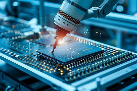robotics in semiconductor manufacturing premium ai generated image