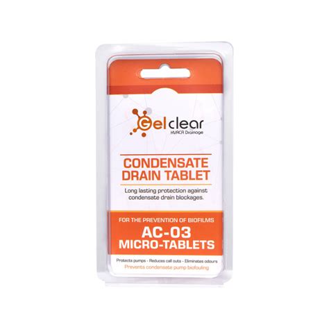 Condensate Drain Tablets Gel Clear Ltd
