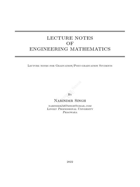Tutorial Classes Pdf Eigenvalues And Eigenvectors Matrix