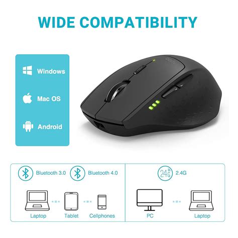 Rapoo Bluetooth Mice Multi Mode Wireless Mouse Swi Vicedeal