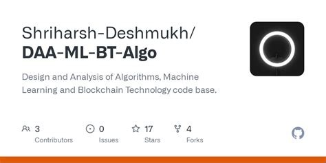 Github Shriharsh Deshmukhdaa Ml Bt Algo Design And Analysis Of