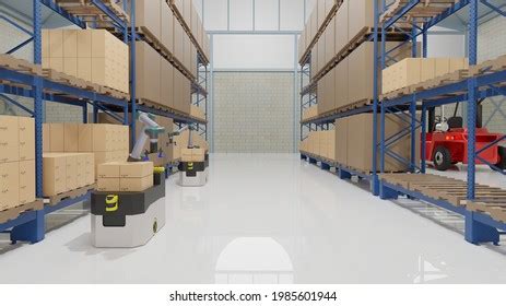 Agv Automated Guided Vehicle Industrial Robot Stock Illustration Shutterstock