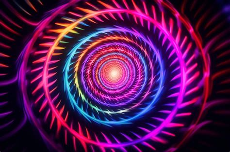 Premium Photo Free Image Psychedelic Optical Illusion Spiral Vibrant