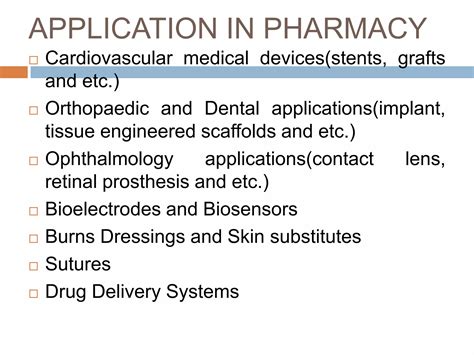 Present And Future Applications Of Biomaterials In Controlled Drug Delivery System Pptx