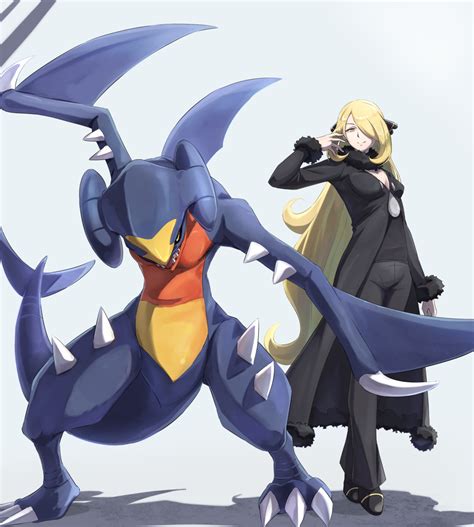Cynthia And Garchomp Pokemon And More Drawn By Itsudzumi Danbooru