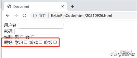 测试全栈化 前端知识 表单标签 单选按钮 多选name和value 正数办公