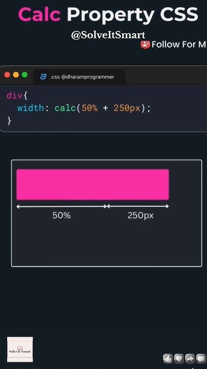 💥 Css Calc Property Solve It Smart Youtube