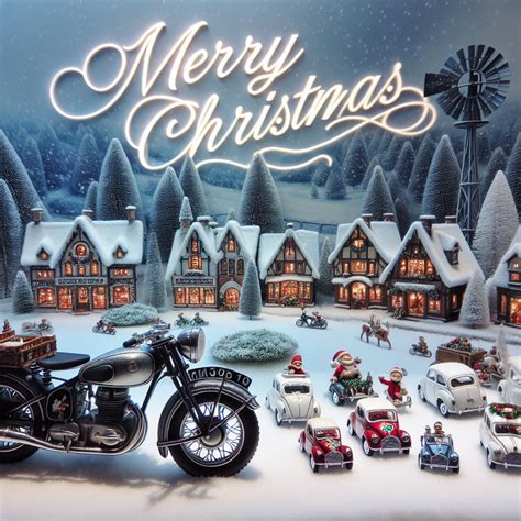 Harley Davidsonminissnowwind Turbine Christmas Cards Silly Robot Cards