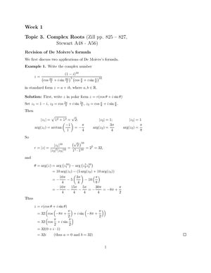 Proofs Eng Study Notes Of St Year Engineering Mathematics PROOFS TO KNOW FOR ENGINEERING