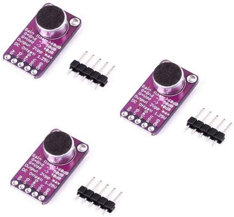 Treedix 3pcs Max9814 Electret Microphone Amplifier Module With Auto