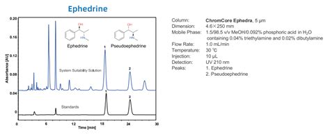 Chromcore Ephedra Columns Application Specific Columns Nanochrom Technologies Suzhou Co Ltd