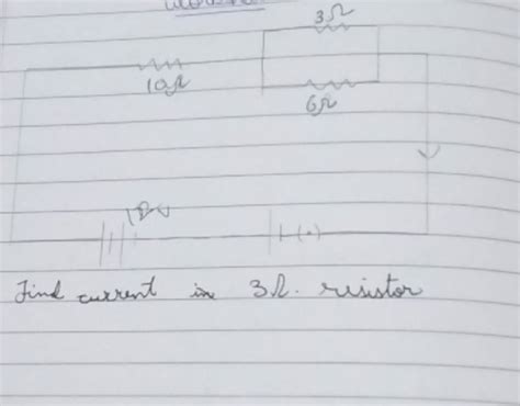 Find Current In 3Ω Resistor Filo