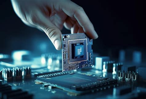 Premium Photo Engineer Repairman Computer Unloads Cpu Microprocessor