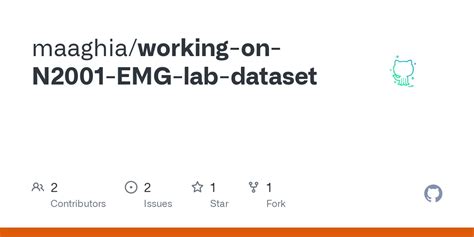 GitHub Maaghia Working On N EMG Lab Dataset