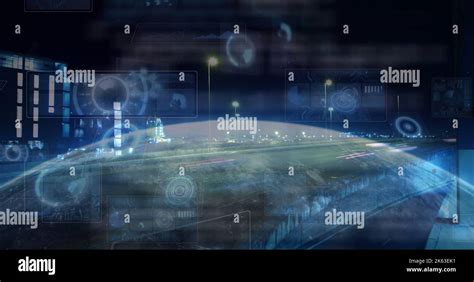 Composition Of Data Processing With Scope Scanning And Globe Over