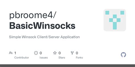 github pbroome4 basicwinsocks simple winsock client server application