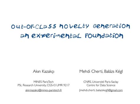 Creating New Classes Of Objects With Deep Generative Neural Nets Pdf Technology And Computing