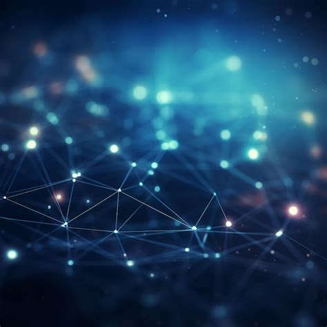Abstract Plexus Background With Connecting Dots And Lines Premium AI