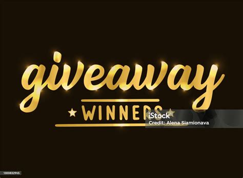 손 스케치 경품 우승자검은 배경에 금인용 포스터 배너 라벨 스티커 전단지 헤더 카드 광고 공지에 대한 레터링 낱말에 대한 스톡