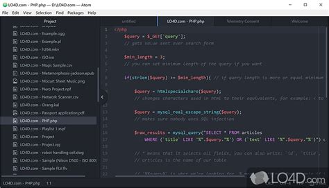 Atom Editor Screenshots