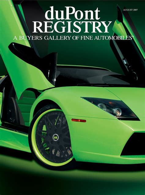 Dupont Registry 40th Anniversary Cover Cars 2007 Dupont Registry News
